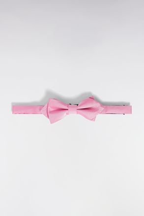 Eden Park Noeud Papillon Uni En Soie Rose