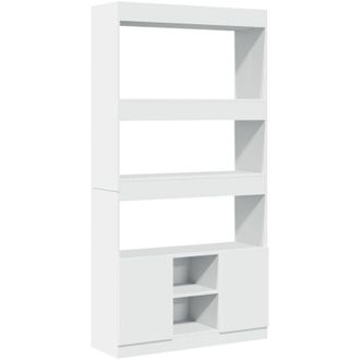 vidaXL Highboard Wei&szlig; 92x33x180 cm Holzwerkstoff - Vidaxl