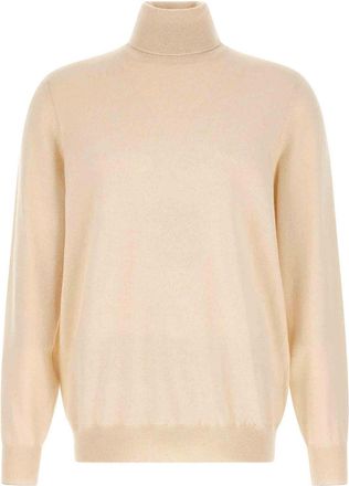Brunello Cucinelli Pull Col Rond - Blanc
