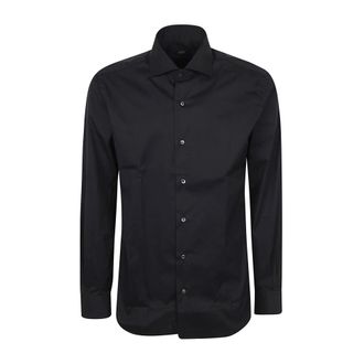 Barba Homme, Chemises, Noir, Taille: 3XL Neck Shirt