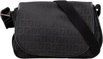 Fendi Sac bandouli&egrave;re en toile Pre-owned - Femme - Pre-owned - Noir - Taille: ONE Size