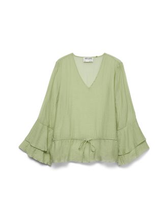 Vero Moda Awvalora V-Neck Ls Midi Top