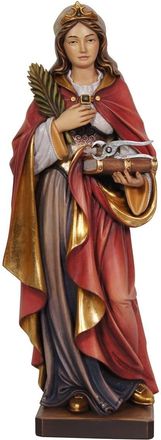 Generico Statue des Heiligen Apollonia aus Holz, hergestellt in Gardena-Tal (20 cm)