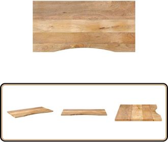 vidaXL Vidaxl - Schreibtischplatte mit Aussparung 140x50x2,5cm Massivholz Mango