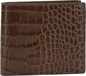 Tom Ford Portefeuille en cuir imprim&eacute; crocodile Tom Ford