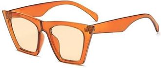 Generic Lunettes De Soleil Homme &Agrave; Monture Fine For Les Trajets Domicile-travail, D&eacute;coratives For Femmes For Sports Plein Air(Orange)