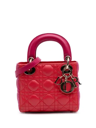 Dior mini sac à bandoulière Lady Dior (2014) - Rose