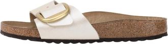 Birkenstock Femme, Chaussures, Blanc, Taille: 36 EU Madrid Big Buckle
