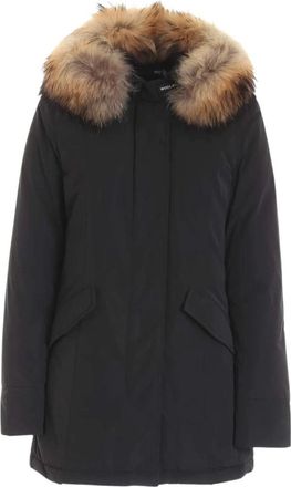 Woolrich Parka Luxury Arctic en fourrure de raton laveur - Femme - Vestes - Noir - Taille: 36 FR