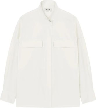 &Aacute;eron Whisk chest-pockets top - Nude