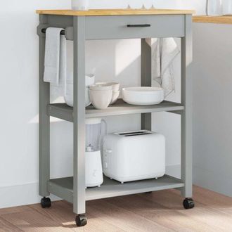 vidaXL K&uuml;chenwagen MONZA 60x40x90 cm Massivholz Kiefer vidaXL582047