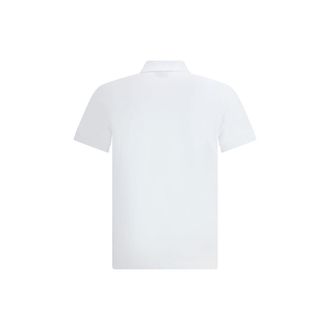 Fendi Mens White Cotton Polo Shirt