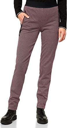 Cecil Pantalon &agrave; carreaux d&eacute;contract&eacute; pour femme, Noir, XXL