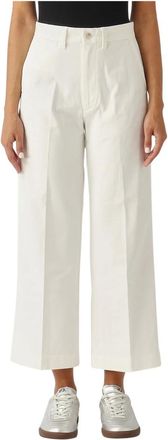 Polo Ralph Lauren Femme, Pantalons, Blanc, Taille: 34 FR Pantalon Droit