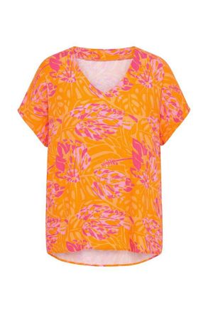 STUDIO UNTOLD Druckbluse Blusenshirt oversized Leafs-Print