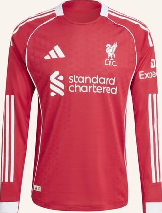 adidas Fc Liverpool 25/26 Lang&auml;rmeliges Heimtrikot Authentic rot