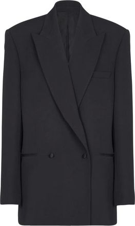 Balmain blazer à simple boutonnage Grain de Poudre - Noir