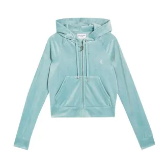 Juicy Couture Femme, Sweatshirts et sweats &agrave; capuche, Bleu, Taille: 40 FR Madison Sweat &agrave; capuche