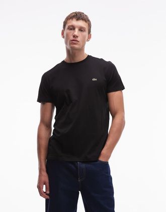 Lacoste Pima - T-Shirt in Schwarz