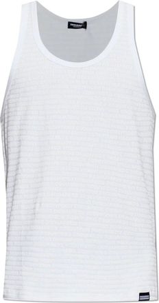 Dsquared2 Homme, Tops, Blanc, Taille: L D&eacute;bardeur de sous-v&ecirc;tement sans manches