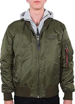 Alpha Industries Alpha Industries Alpha Indutries MA-1 D-Tec Blouson Bomber pour Homme, Dark Green, Medium