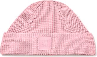 HUGO BOSS Hugo Damen gerippte gewebte Wollm&uuml;tze, Lilas Pink, Einheitsgr&ouml;&szlig;e