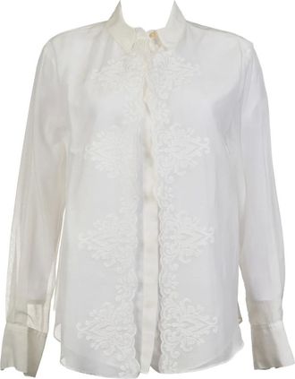 Forte_Forte Femme, Blouses et Chemises, Blanc, Taille: 40 FR Camicia