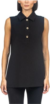 Max Mara Femme, Tops, Noir, Taille: 42 FR Cady Polo Blouse