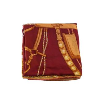 Loewe Pre-owned Carr&eacute; Femme Scarf - Femme - Pre-owned - Rouge - Taille: ONE Size