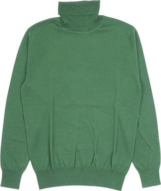 Aspesi Homme, Pulls, Vert, Taille: XL Pull Col Roul&eacute; en Laine M&eacute;rinos