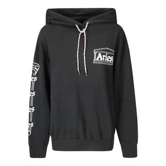 Aries Kapuzen-Sweatshirt aus Baumwolle mit Frontlogo - - Sweatshirts & Hoodies - Herren - Schwarzk - M