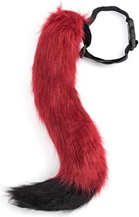 Dreshow Queue de Fourrure de Renard Cosplay Costume Fête Super énorme Queue Moelleuse Pour Adolescent Adulte