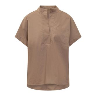 Nine In The Morning Femme, Blouses et Chemises, Brun, Taille: 42 FR Chemise &agrave; manches courtes