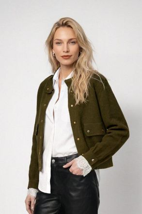 Monari Strickjacke Jacke Strickiacke Kn&ouml;pfe Regular fit mit Schmuckkn&ouml;pfen