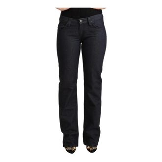 Exte Niedrige Taille Straight Denim Jeans - - Jeans - Damen - Blau - W27