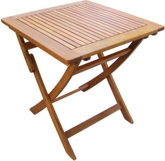 Milani Home Milani Home - Tableau de pliage extérieur 70x70 cm en bois en bois Acacia