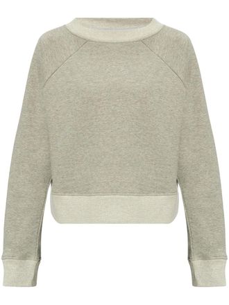 Victoria Beckham t-shirt à col bateau - Gris