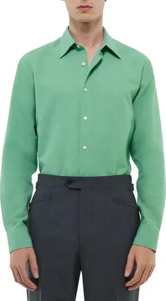 Fursac Chemise &agrave; col hirondelle en lin et coton - Taille XL - Homme