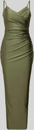 Troyden Collection Cocktailkleid mit Spaghettitr&auml;gern und V-Ausschnitt