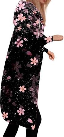 Generic 2026 Vestes pour femmes, manteaux &agrave; capuche pour femmes, automne hiver, poches chaudes, cordon de serrage, fermeture &eacute;clair, cardigan long &agrave; capuche, 