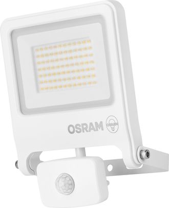 Osram ENDURA FLOOD PC 50W LED-Fluter mit Sensor, 3000K warmwei&szlig;, 5000 Lumen, IP44 Flutlicht PIR-Melder, D&auml;mmerungsfunktion 2-1000 Lux