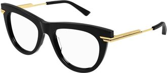 Bottega Veneta Schwarze Brillenfassungen Sonnenbrille - - Accessories - unisex - Schwarzk - 51 MM
