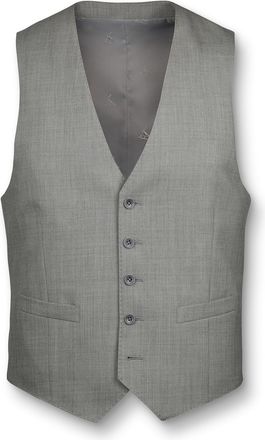 CHARLES TYRWHITT Ultimative Performance-Anzugweste aus Sharkskin-Gewebe - Grau