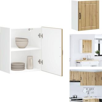 vidaXL Vidaxl - Armoire murale de cuisine Lucca chêne artisanal bois ingénierie - Armoire Murale De Cuisine - Armoires Murales De Cuisine - Meuble Mural De