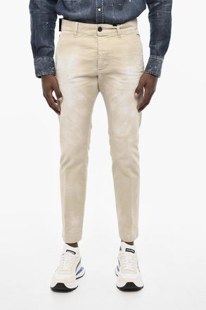 Dsquared2 Baumwoll-Twill-Chinohose Mit Bleicheffekt Dsquared2