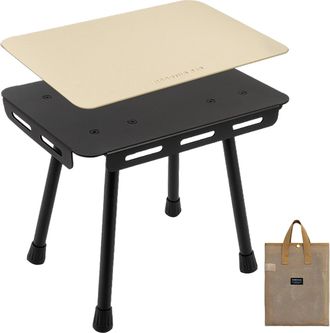 Generic Klapptisch f&uuml;r den Au&szlig;enbereich, Kompakter Campingtisch f&uuml;r drau&szlig;en - Tragbarer, leichter Klapptisch,Multifunktionaler Picknicktisch Faltbarer Strandt