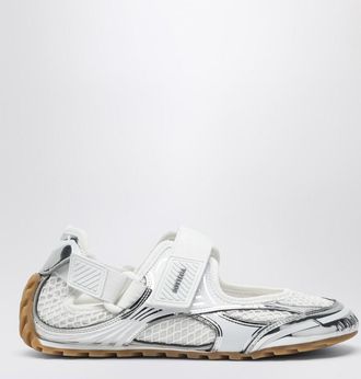 Bottega Veneta Mary-Jane Orbit Flash sneaker silver/white