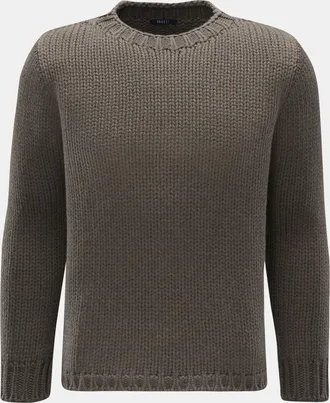 04651/ Herren - Rundhalspullover Blended Crew graugr&uuml;n
