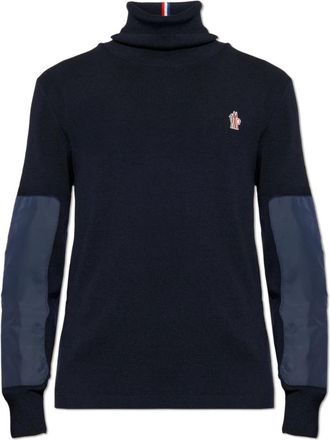 Moncler Homme, Pulls, Bleu, Taille: XL Pull col roulé Après-Ski