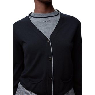 Loewe Cardigan court en laine